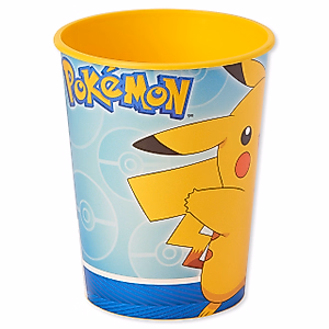 American Greetings Pokemon Party Supplies, 16 oz Reusable Plastic Cups (12-Count)