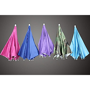 Accinouter Inoutdoorkit Umbrella Hat, Colorful Folding Headwear 26”, Elastic Headband Sun Rain Umbrella Hat Cap For Party, Fishing And Gardening, Prefect For Kids