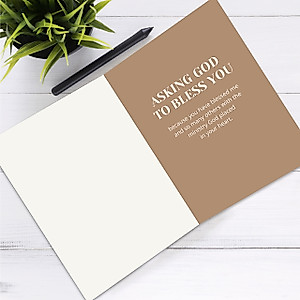 Simply Uncaged Christian Gifts Ministry Appreciation Card (Single Card, 5 x 7 inches, White Envelope Included)