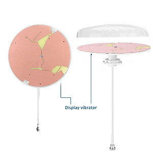 ZDTECH Ultra Thin Dome Ceiling Antenna, Omni-Directional Indoor Antenna, Wide Band Mount Dome Antenna with N-Female Connector for Cell Phone Signal Booster Router Gateway (698 to 4000 MHz)