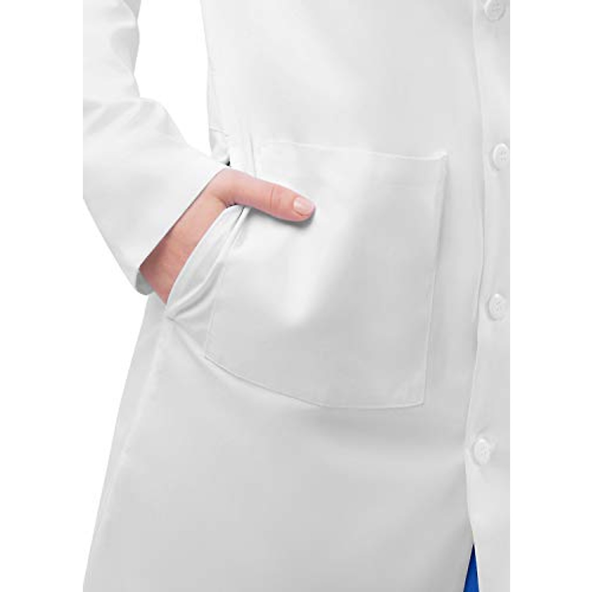 Adar Universal Unisex Lab Coats - Midriff 39" Lab Coat - 808 - White - L