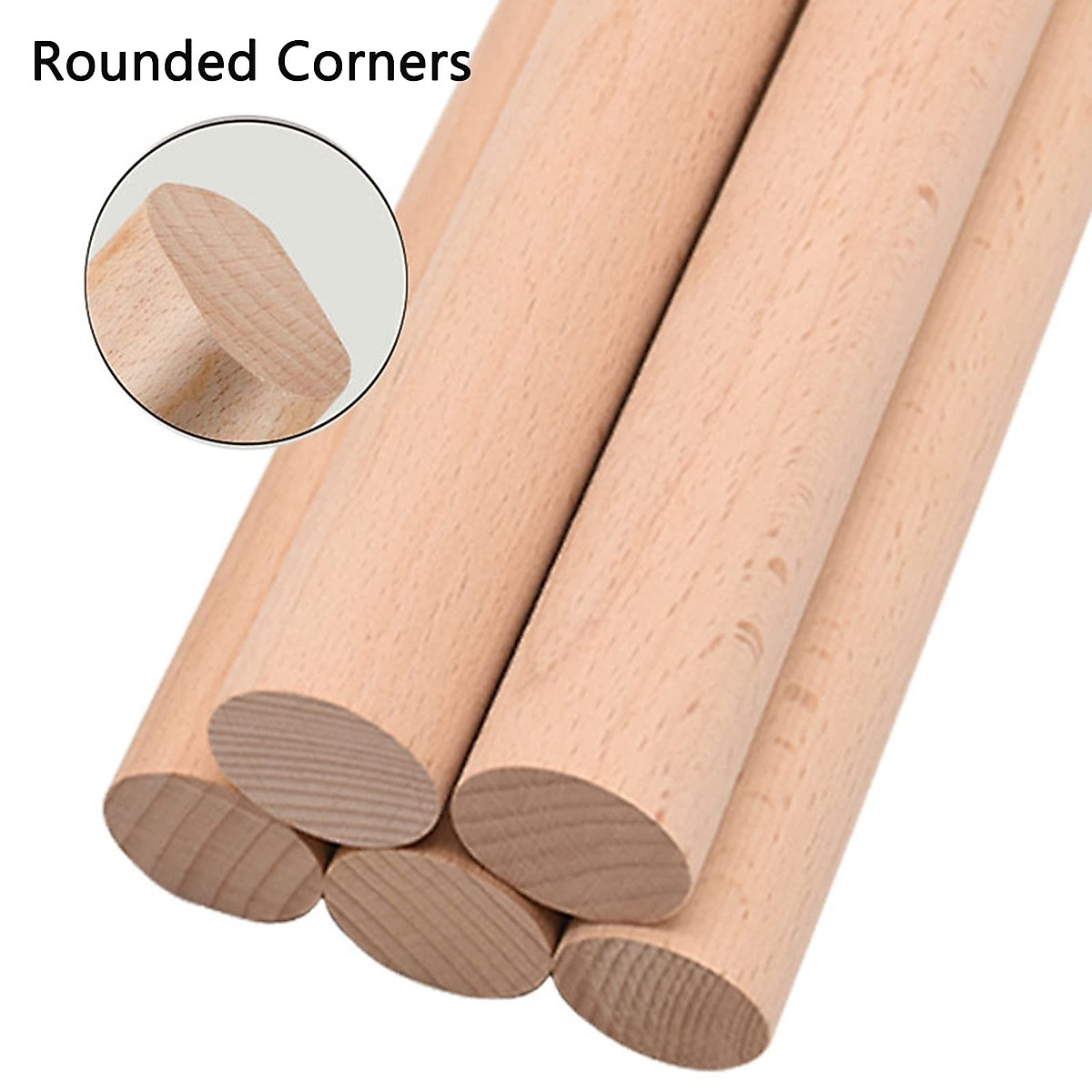 Wood Closet Rod for Hanging Clothes, Heavy Duty Hanging Wardrobe Pole with Bracket Kits, Removable Window Curtain Hanger Rod, Load 100KG (Size : 140cm/55 in)