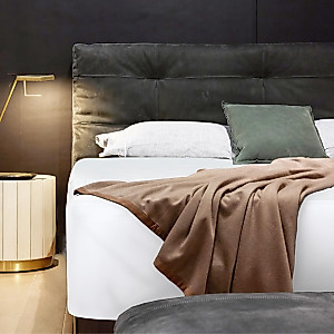 Cotabaty Twin Mattress Pad Air Mattress Cover, Soft Quilted Mattress Topper with Deep Pocket Fits 13 to 20 Inch Mattress - Breathable Fitted Mattress Protector for Air Bed (75x39'', White)