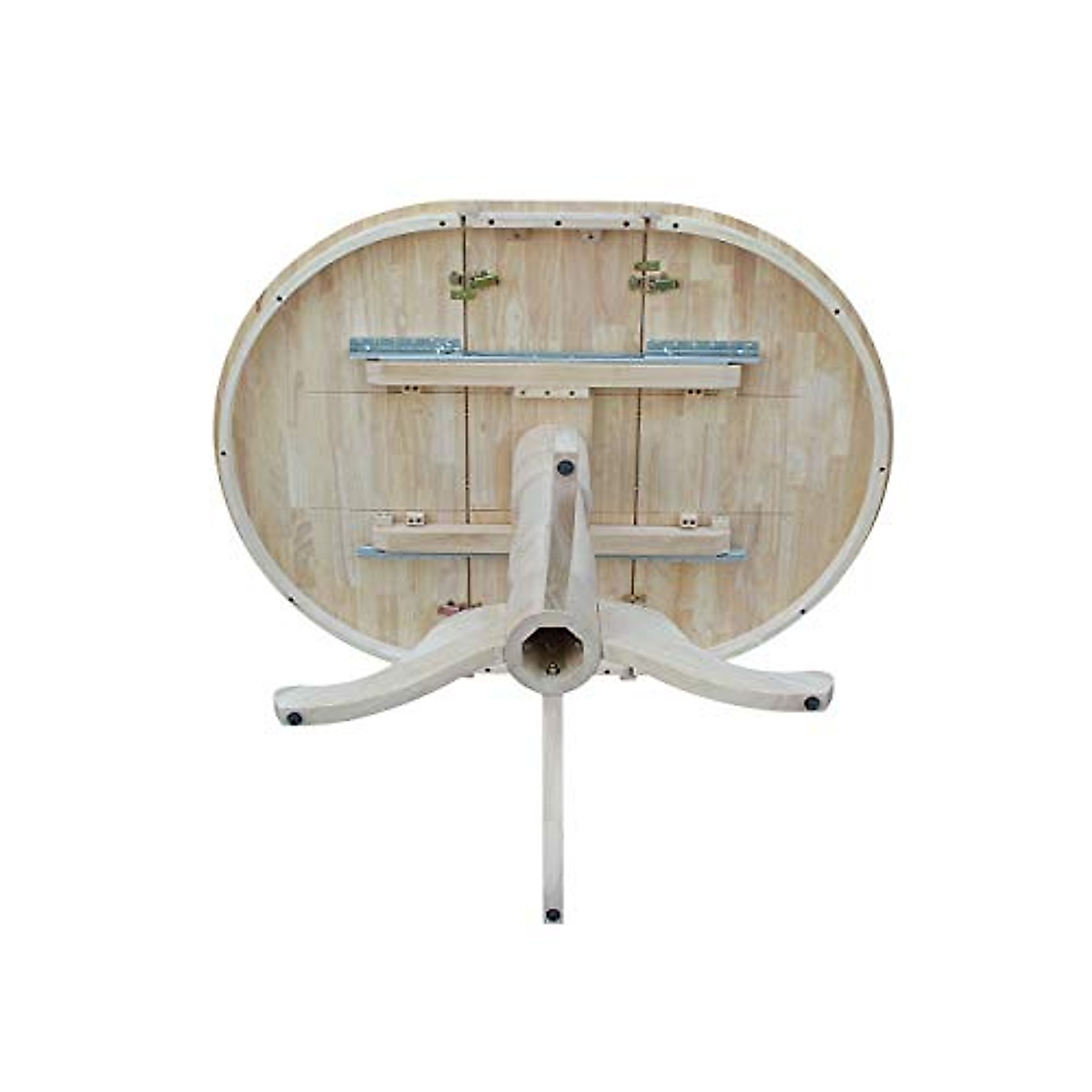 International Concepts 36-Inch Round Extension Counter Height Table with 12-Inch Leaf