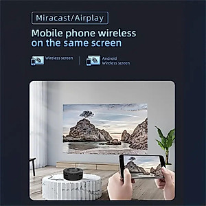 Portable 1080p Outdoor Movie Mini Projector - Home Movie LED Video Outdoor Movie Stereo Projector With USB HDMI Interface And Remote Control for Videos TV Dramas Photo Sharing