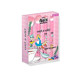 Wet N Wild Mad Tea Party 4-Piece Makeup Brush Set Alice In Wonderland Collection