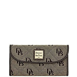 Dooney & Bourke Womens Continental Clutch Wallet (Black)