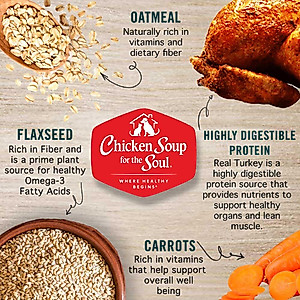 Chicken Soup For The Soul Classic Wet Adult Dog Food, Turkey & Sweet Potato Cuts in Gravy, 13 Ounce Can (Pack of 12) | Soy, Corn & Wheat Free, Canned Dog Food Made with Real Ingredients