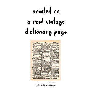 Beauty and the Beast - Cogsworth Decor - 4 piece set - Belle Quote - Dictionary Art Print Quotes and Sayings Print - UNFRAMED 8 X 10 inches