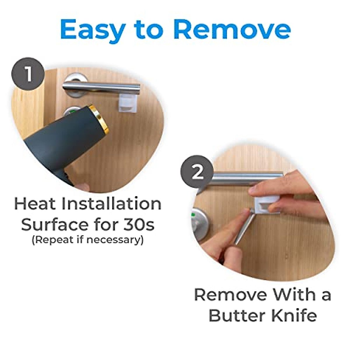 6-Pack Door Lever Lock for Child Safety - Baby Proofing - Child Proof Handle Locks