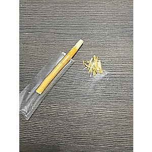 Golden Miswak Sticks for Teeth, May Sewak Toothbrush, Natural Toothbrush for Whiter Teeth, Lightweight Wood Brush for Healthy Gums, Muslim Tooth Stick, Condensed Miswak Extract, 8 Inch, Yellow