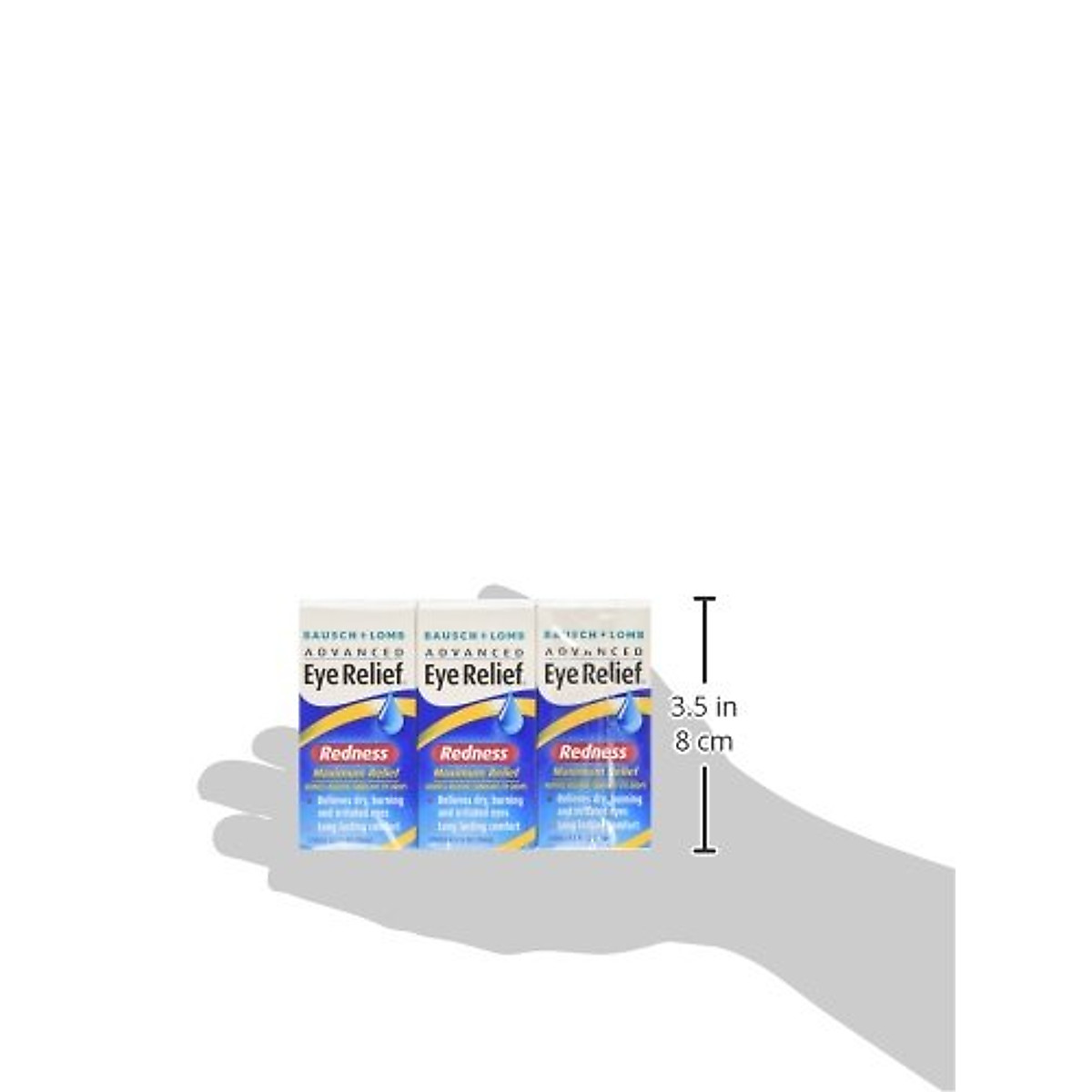 Bausch & Lomb Advanced Eye Relief Maximum Redness Reliver, 0.5 Fl Oz (Pack of 6)