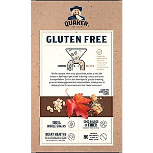 Quaker, Gluten Free Instant Oatmeal, Maple & Brown Sugar, 8 Ct