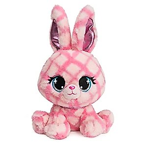 GUND P.Lushes Designer Fashion Pets Trixie Karrats Premium Bunny Stuffed Animal, Pink and Purple, 6”