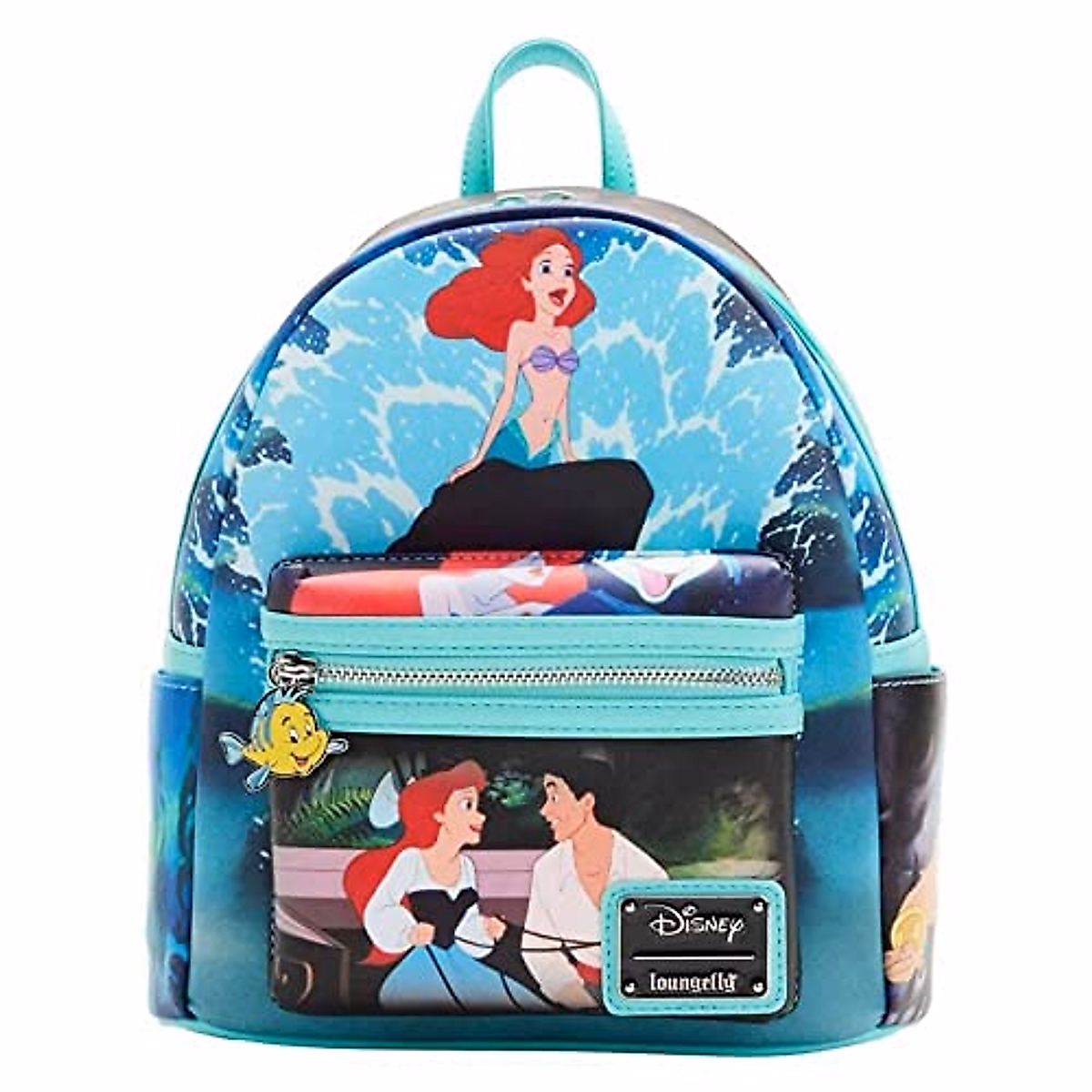 Loungefly Disney The Little Mermaid Princess Scenes Series Womens Double Strap Shoulder Bag Purse