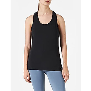 Amazon Essentials Women's Tech Stretch Racerback Tank Top (Available in Plus Size), Pack of 2, Black, Medium