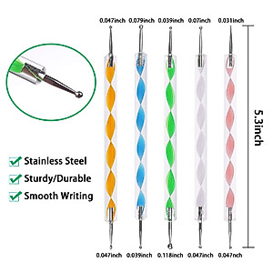 Carbon Paper Black Graphite Paper Transfer Tracing 200 Sheets and 5 Pieces Ball Embossing Styluses for Wood, Paper, Canvas and Other Art Surfaces (8.5 x 11 Inches)