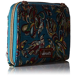 Sakroots Artist Circle Large Smartphone Cross-Body Phone Wallet, Teal Treehouse
