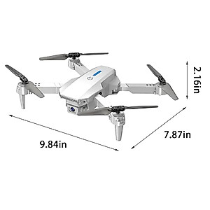Drone With Dual 1080P HD FPV Camera 𝗥𝗲𝗺𝗼𝘁𝗲 𝗖𝗼𝗻𝘁𝗿𝗼𝗹 Altitude Hold Headless Mode Start Speed Adjustment Foldable Drone Trajectory Flight