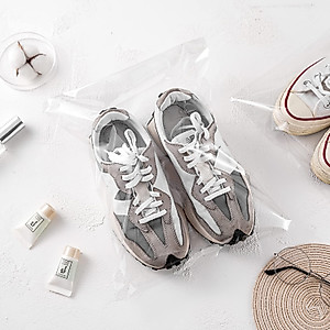 Nistar 100 Count 12x16 inches Cellophane Plastic Shirts Bags, Resealable Self Sealing Cello Bags for Clothing & T Shirts, Shoes, Jeans, Hoodies, Sweater, Dress, Gift Packaging on Retail