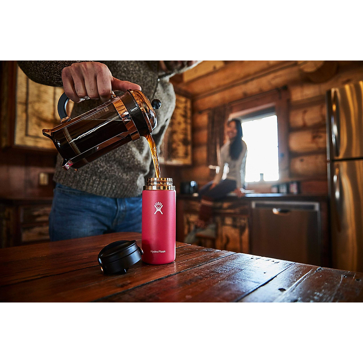 Hydro Flask Stainless Steel Coffee Travel Mug - 20 oz, Hibiscus