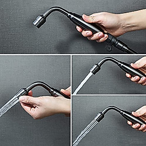 ZLOCYIVHE Bidet Shower Sprayer Black Bidet Handheld Water Sprayer Hand Shower for Toilet Set Brass with Hose Cold Water No Drilling Cloth Diaper Toilet Sprayer Kit