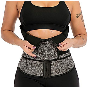 Women's Waist Trainer Sauna Belt Hourglass Body Shaper Neoprene Sweat Corset for Weight Loss