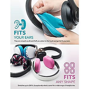 for Earpads Repair & Protection | Mimimamo Super Stretch Headphone Cover L Size (Black) May not fit All Headphones. Please Confirm Compatibility on Mimimamo's Website