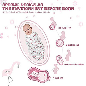 Ourcan Baby Swaddle Blankets for Boy Girl 0-3 Months 3-6 Months, Newborn Swaddle Adjustable Infant Wraps 3-Pack, 100% Combed Cotton, Large Size