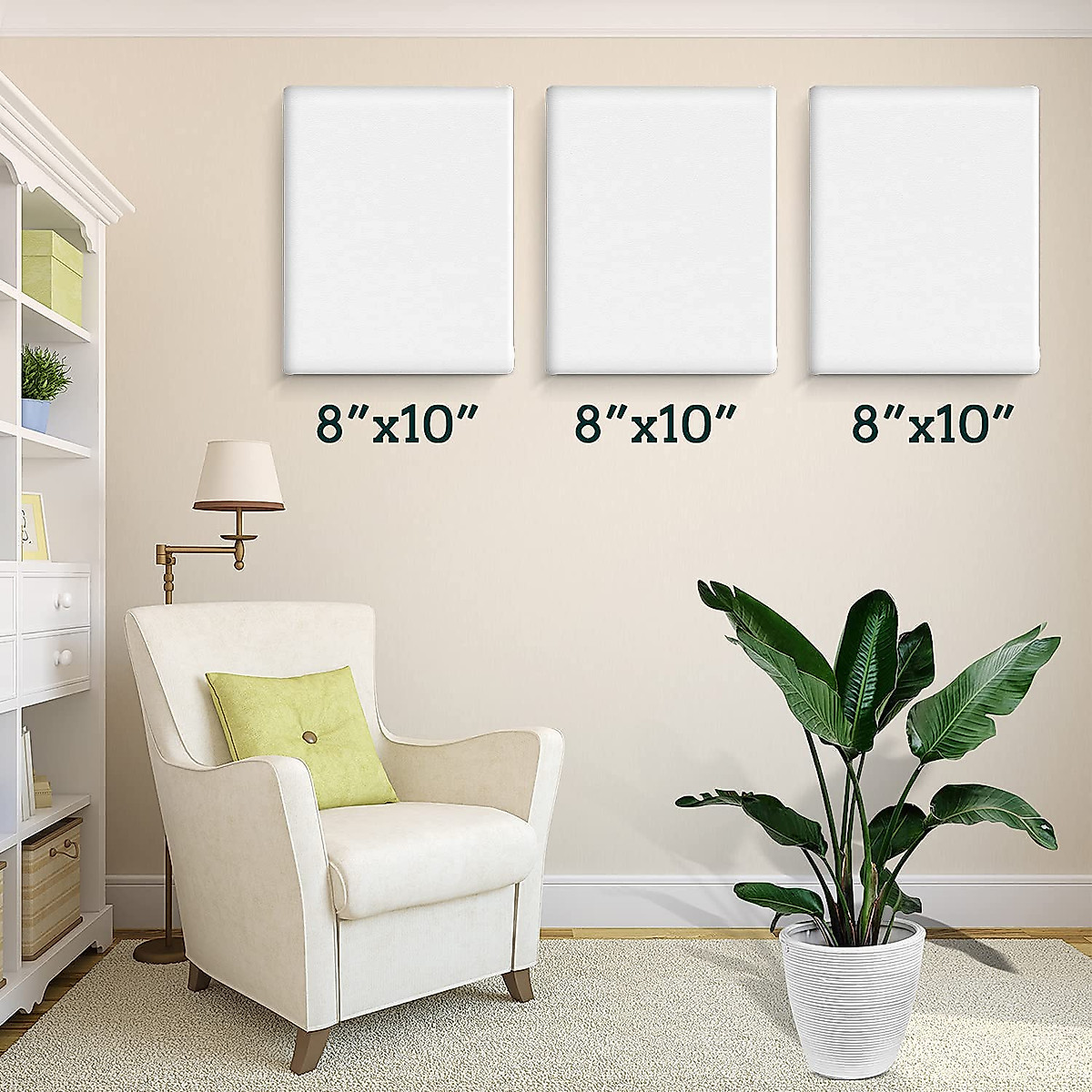 20 Pack Canvases for Painting with 8x10", Painting Canvas for Oil & Acrylic Paint.