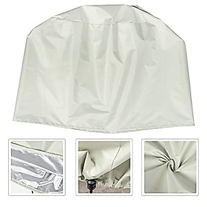 HANABASS Small Grill Cover BBQ Grill Cover Drawstring Grill Cover Garden Grill Cover Cover Round Grill Cover