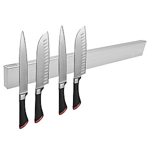MASS DYNAMIC Magnetic Knife holder - 50 cm - Ideal Kitchen knives Storage Rack, Wall Mounted Utensil Organiser Metal Bar, Perfect Tools organizer large strip (20 Inch)
