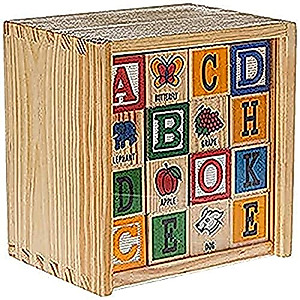 Schylling ABC Wooden Alphabet Blocks Toy