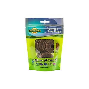 PetSafe® Natural Rawhide Treat Ring Refills, Size B, Peanut Butter Flavor, Replacement Treats Busy Buddy Treat Ring Holding Toys
