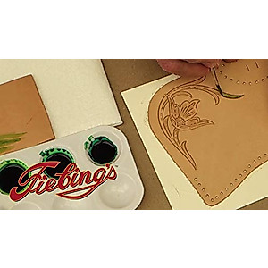 Fiebing's Leather Dye - Alcohol Based Permanent Leather Dye - 4 oz - USMC Black