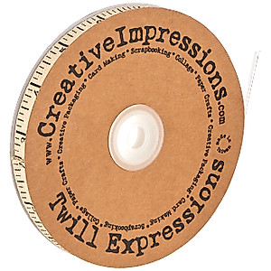 Creative Impressions Printed Twill .5" X25yd-Antique, 25-Yard, Anitque Ruler