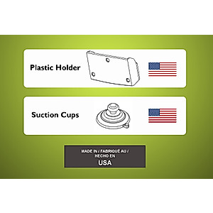 Free Thought Designs EZ Pass and I Pass Holder for New Toll Transponders - American Flag - 3 Point Mount (3 Pack)