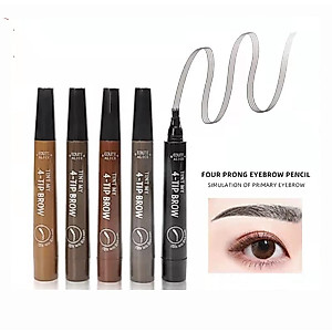 Professional Eyebrow Pencil, Waterproof, Easy and Easy to Shape Eyebrows, Long Lasting, Eyebrow Pencil (dark brown)