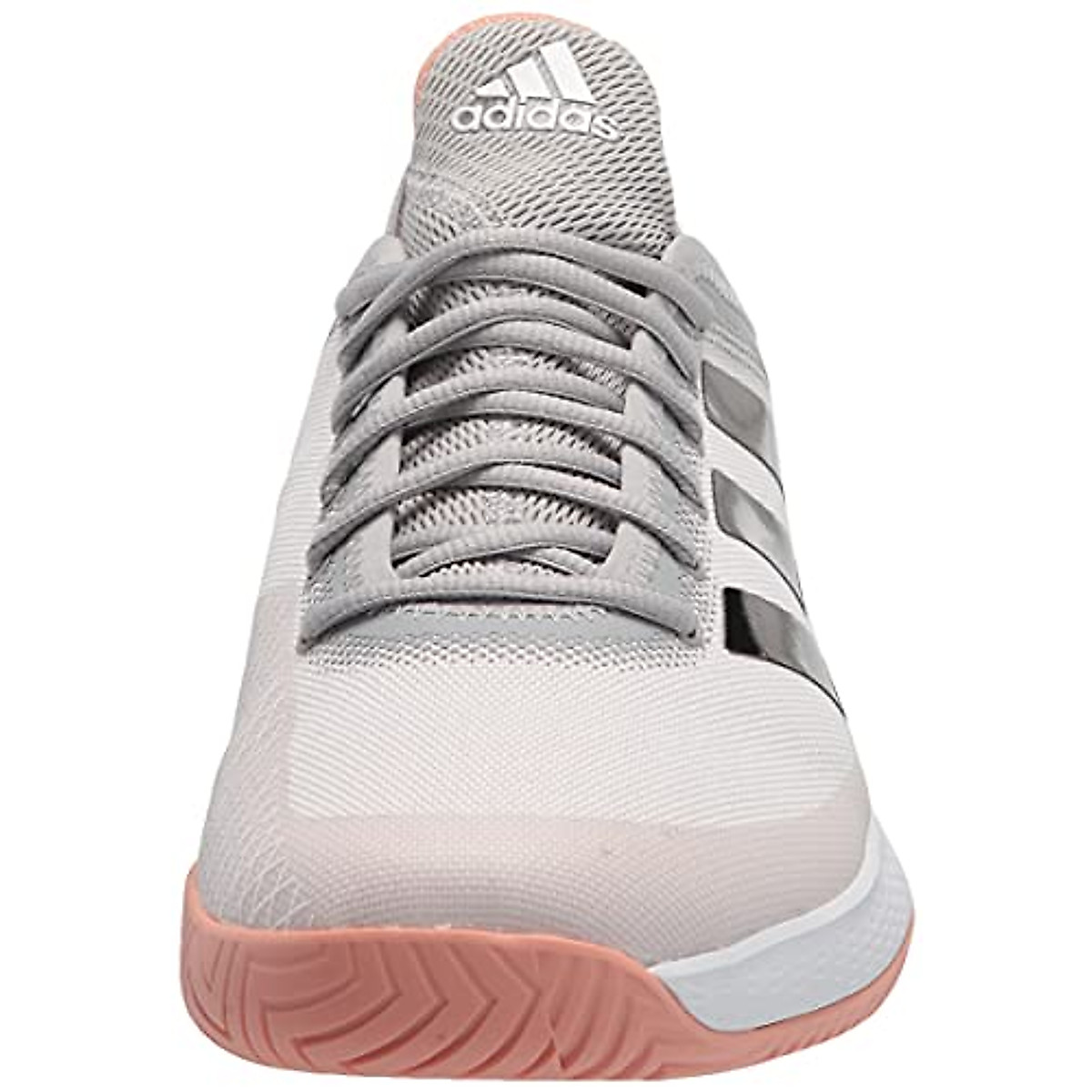 adidas Women's Defiant Generation Tennis Shoe, White/Black/Ambient Blush, 10