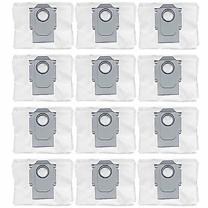 12pcs Replacement Roborock s7 Dust Bag, works with S8 Pro Ultra, S8+, Roborock S7 MaxV Ultra, Roborock Q7 Max+,Roborock Q7+,Roborock Q5+, Roborock s7 Accessories