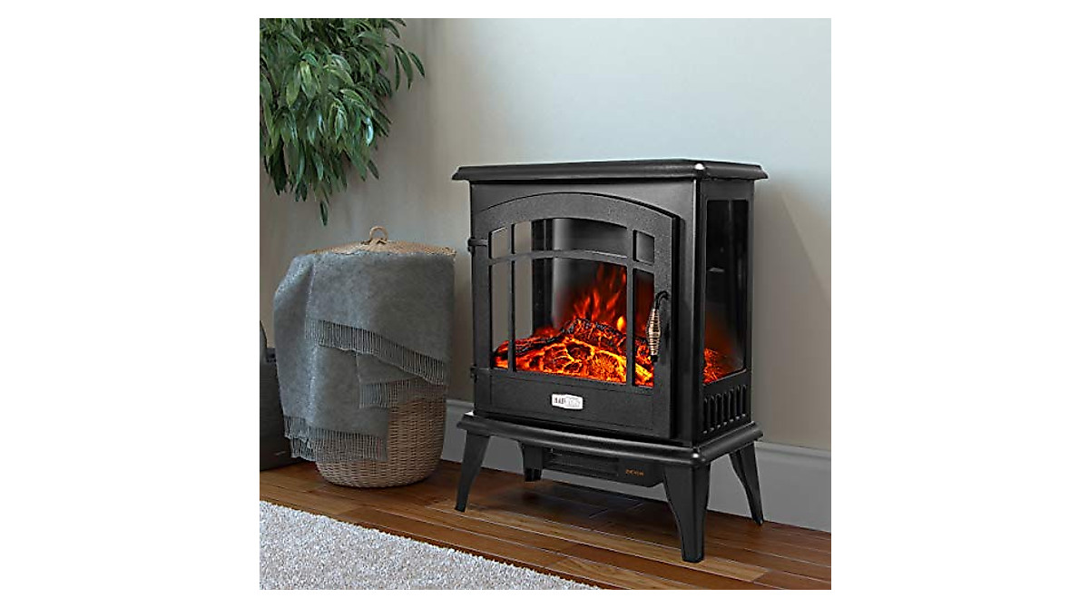 Barton 1500W Electric Fireplace - Efficient & Stylish Heat