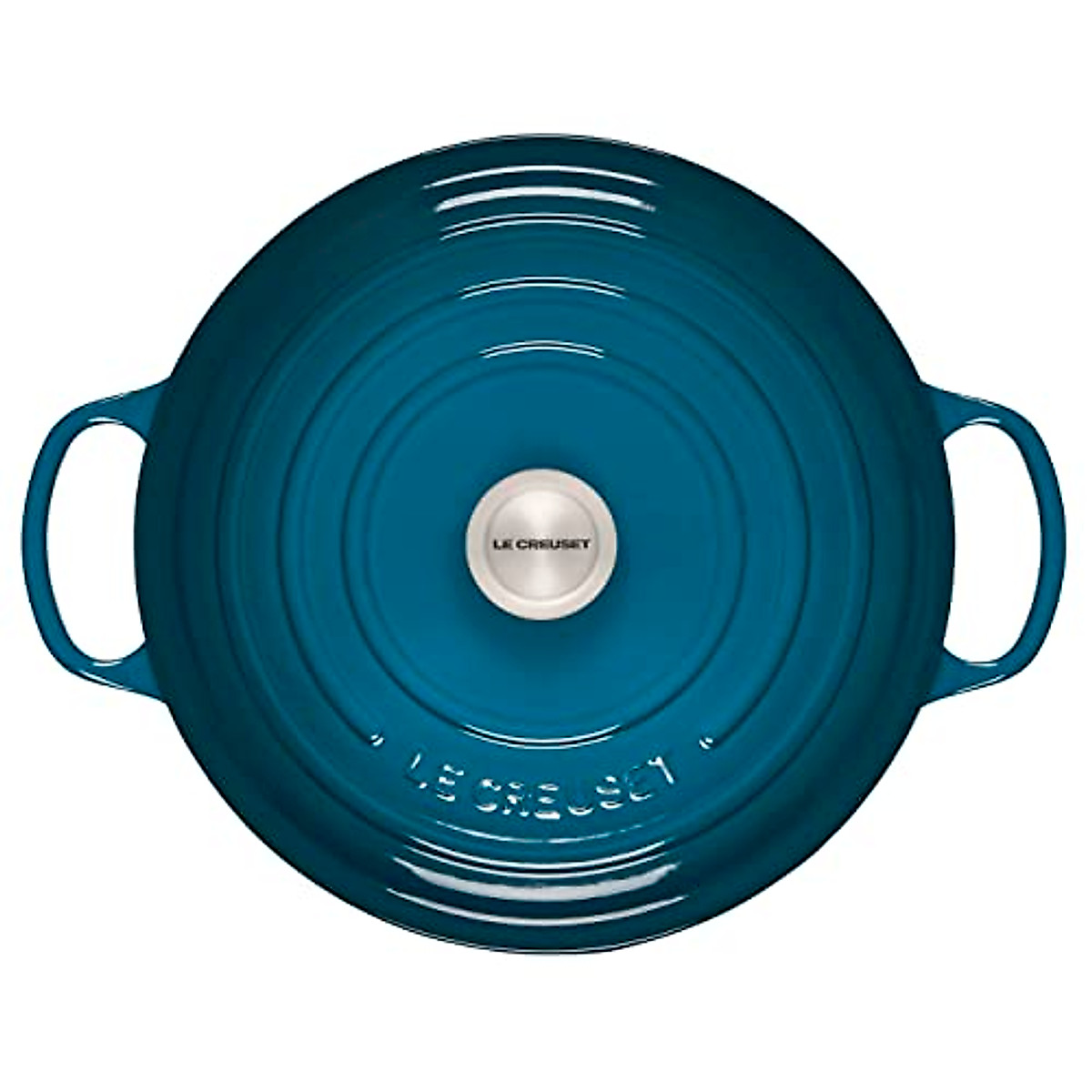 Le Creuset Enameled Cast Iron Signature Round Dutch Oven, 7.25 qt., Deep Teal