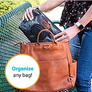 Bumco Diaper Clutch - Portable Wipes Dispenser & Baby Travel Essential, Airtight Baby Wipes Dispenser, Refillable Wipes Container, Travel Baby Essentials, Baby Wipe Dispenser, Diaper Bag Purse