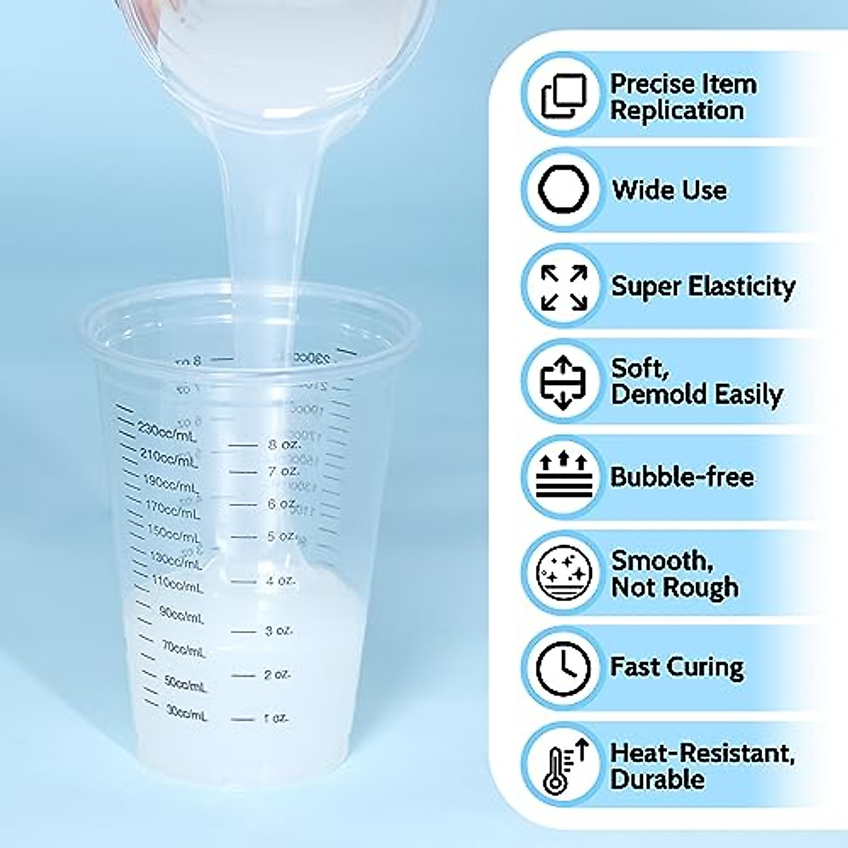JDiction Silicone Mold Making Kit, 2.32lb(37oz) Super Elastic Liquid Silicone for Mold Making, Fast Cure Soft Mold Making Silicone Rubber for Casting Resin Molds/Silicone Molds/Candle Molds/Soap Molds