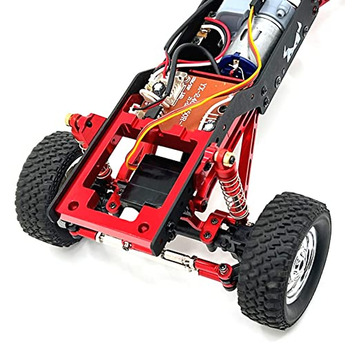 Sevenksix Metal Link Rod Servo Mount Shock Tower for MN78 MN-78 MN 78 1/12 RC Car Upgrades Replacement Spare Parts 1