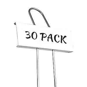 AMORNING 30-Pack Metal Plant Labels, 10.6" Plant Markers Reusable Nursery Tags for Vegetables Herb Flower Seed Greenhouse Outdoor Plants Garden Waterproof.(White)