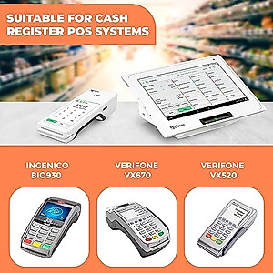 Thermal Credit Card Paper Rolls Printer Paper Receipts 2 1/4" X 50' for Popular Credit Card Machines POS and Cash Registers BPA Free 50 Rolls (CORE 50 Rolls)