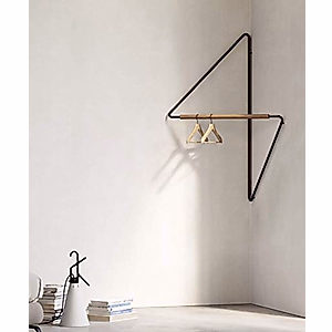 YRHH Industrial Design Coat Hooks for Corners, Wall Hanger, Ceiling Hanger, Around The Corner, Hanger, Wall Hanger, Dryer, Coat Rack-4050cm