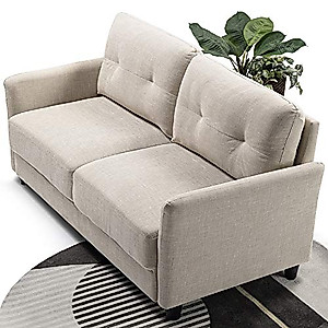 ZINUS Ricardo Sofa Couch / Tufted Cushions / Easy, Tool-Free Assembly, Beige