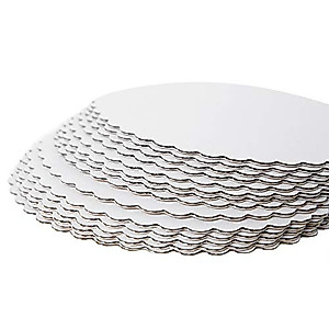 [25pcs] 12" White Cakeboard Round,Disposable Cake Circle Base Boards Cake Plate Platter 12 inch,Pack of 25
